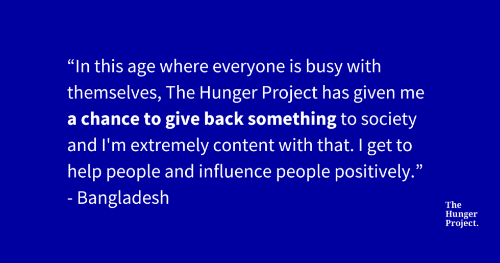 New Survey Shows Our Deep Impact – The Hunger Project